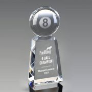 crystal 8 ball pool trophy award - Crystal Awards Supplier USA
